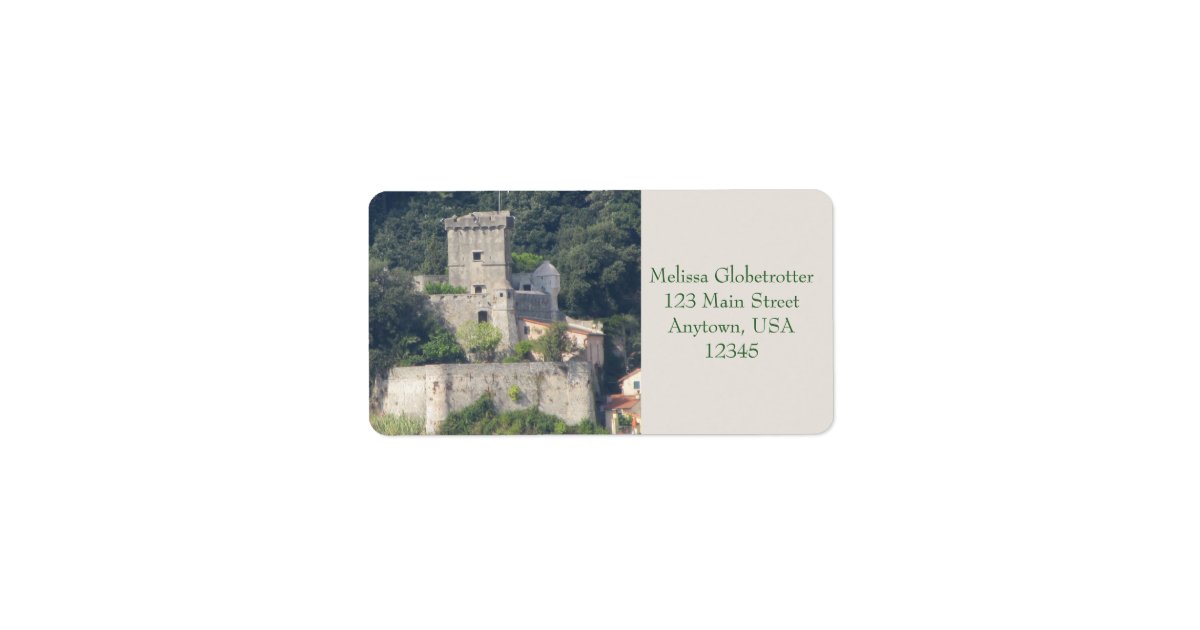Address Labels--Lerici Castle Label | Zazzle