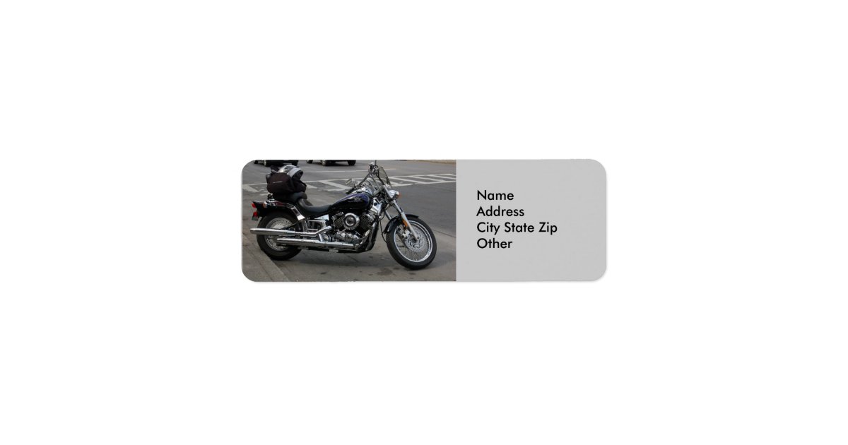 Address Labels Motorcycle | Zazzle
