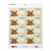 Address Labels - Sea Turtle Coastal Beach | Zazzle