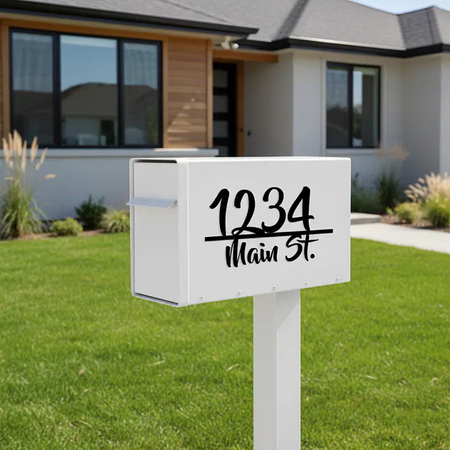 Address mailbox sticker | Zazzle