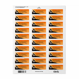 Address Return Label - Halloween Raven & Skull | Zazzle