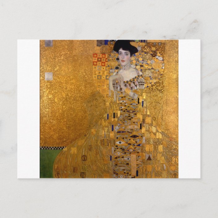 Adele, The Lady in Gold - Gustav Klimt Postcard | Zazzle.com