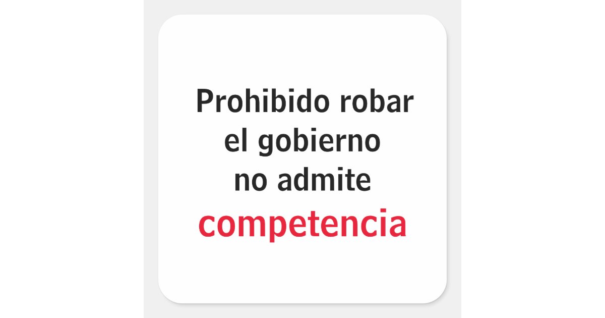 Adesivo no robar square sticker | Zazzle