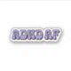ADHD AF Simple Purple Typography Sticker | Zazzle