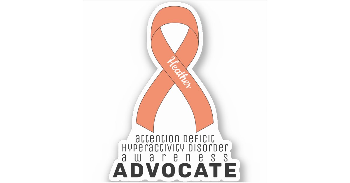 ADHD Awareness Advocate Vinyl Sticker | Zazzle