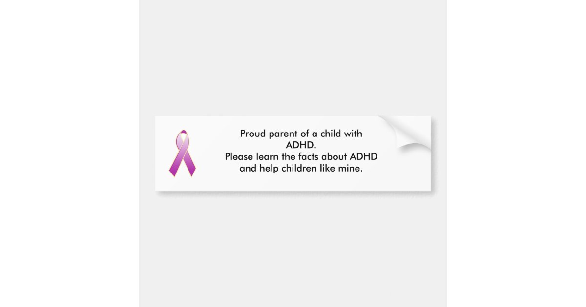 ADHD Bumper Sticker | Zazzle