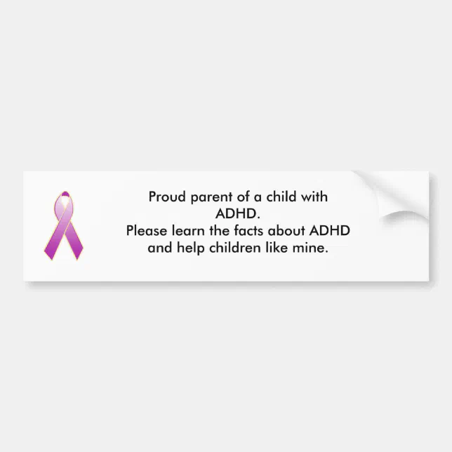 ADHD Bumper Sticker | Zazzle