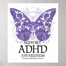 ADHD Butterfly Poster | Zazzle