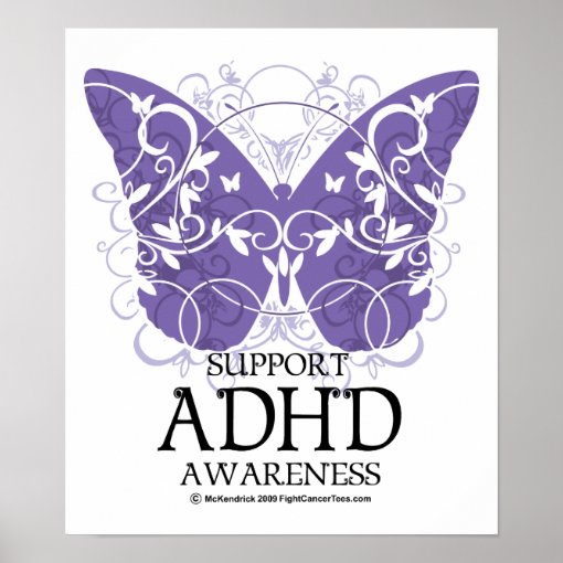 ADHD Butterfly Poster | Zazzle