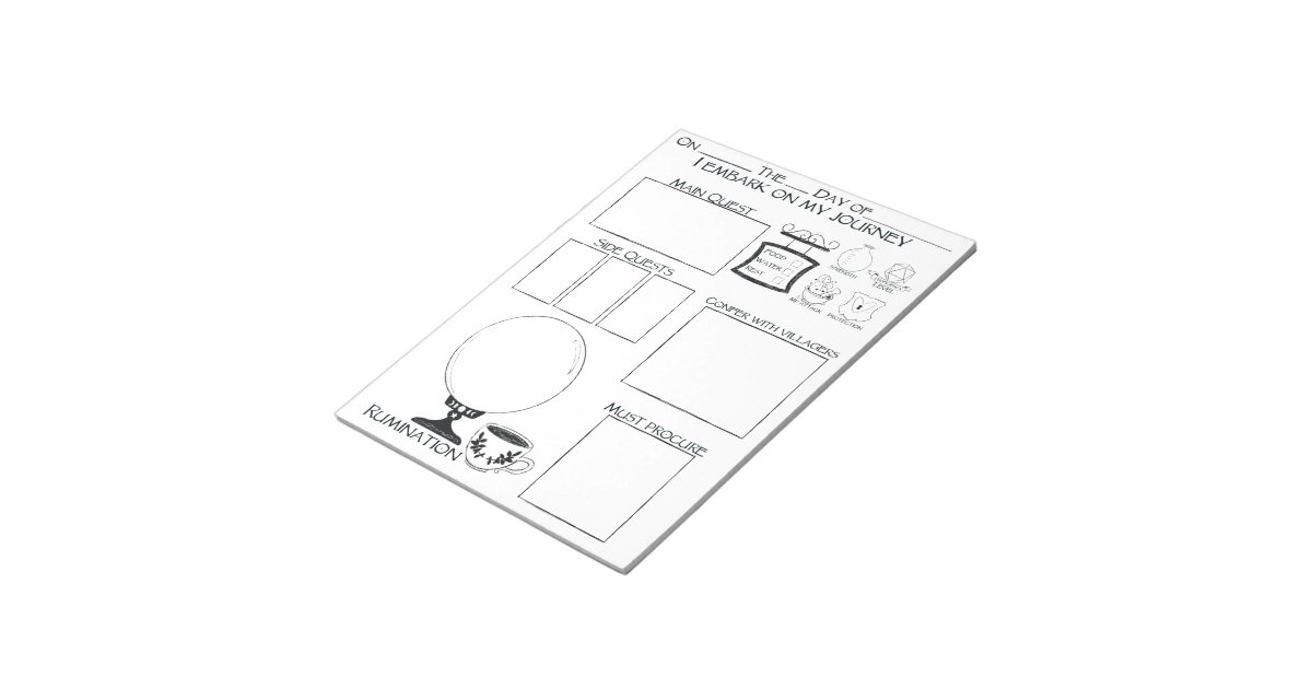 ADHD Epic Adventure Notepad | Zazzle