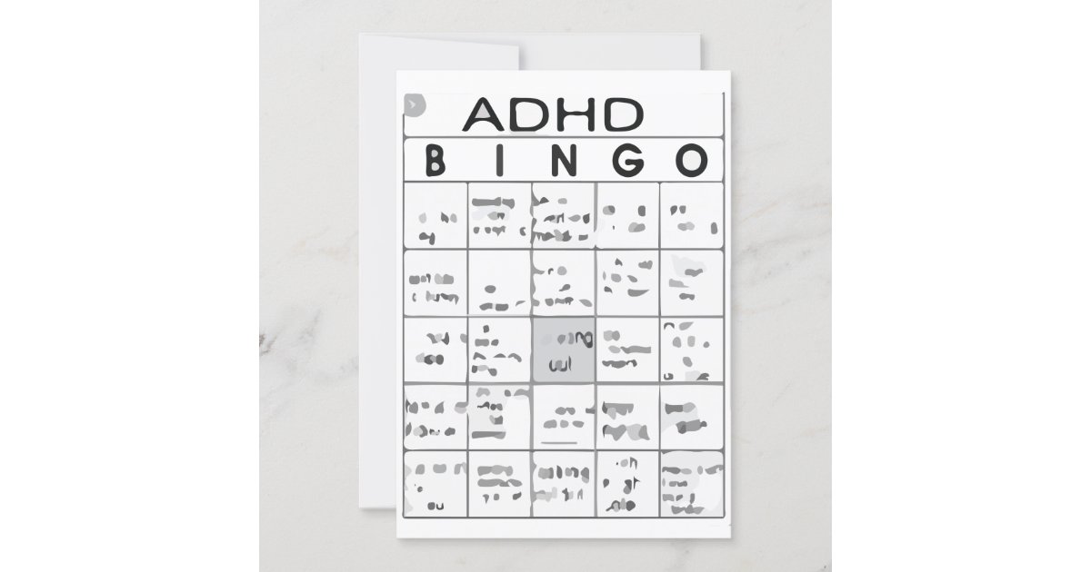 ADHD FUNNY INVITATION | Zazzle
