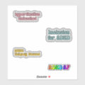 ADHD Neurodiversity Awareness Sticker Pack | Zazzle