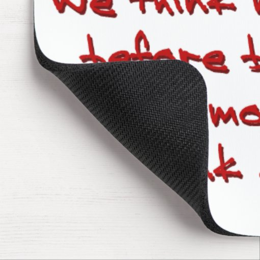 ADHD Think More Mouse Pad | Zazzle