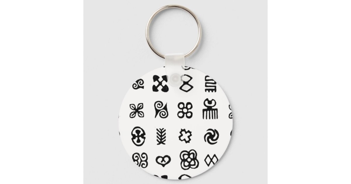 Adinkra African Symbols Keychain | Zazzle