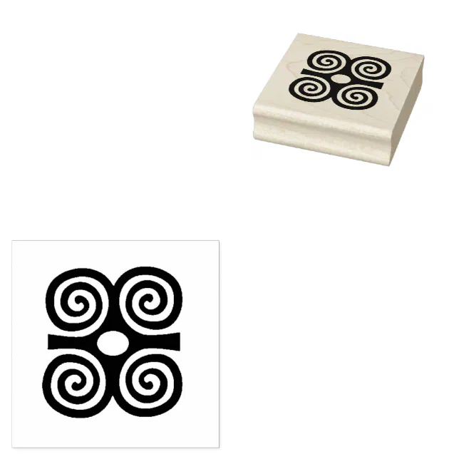 Adinkra Symbol Rubber Stamp - Srength and Humility | Zazzle