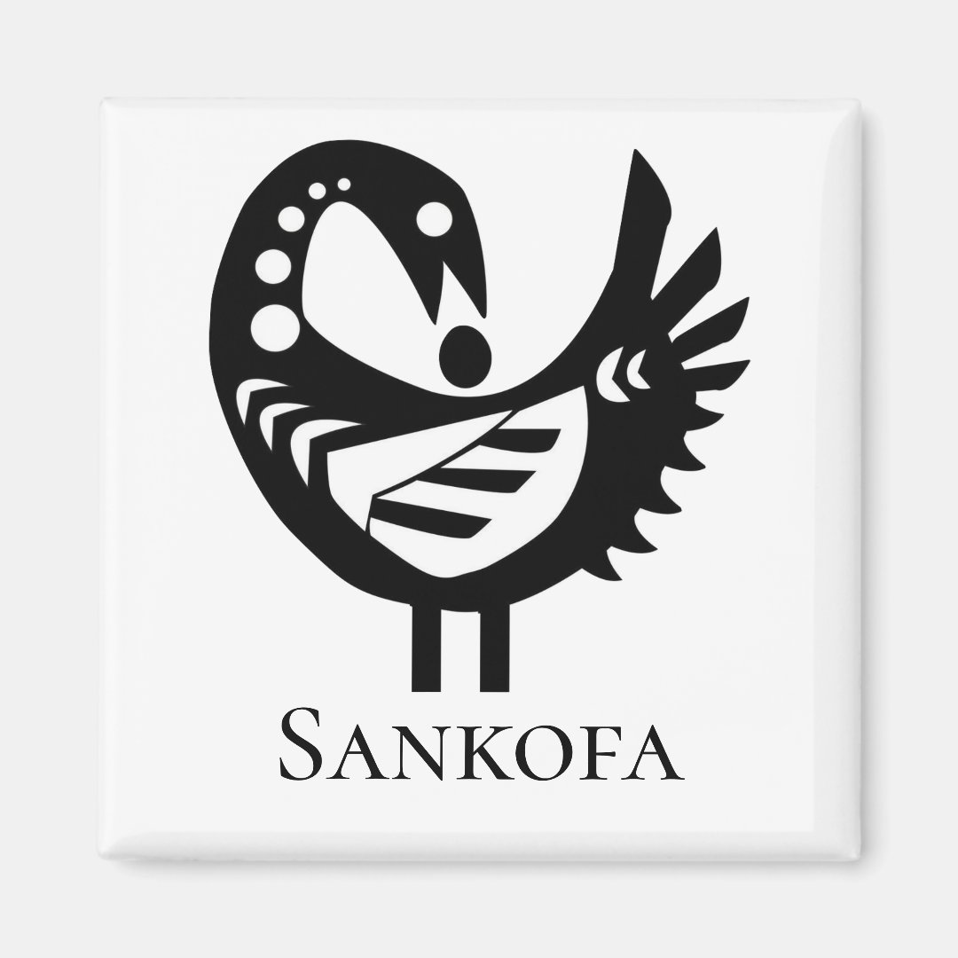 Adinkra Symbol SANKOFA Bird Magnet | Zazzle