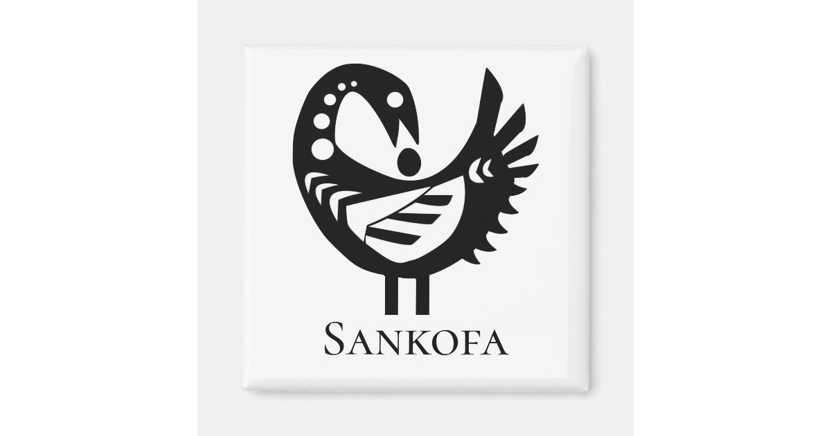 Adinkra Symbol SANKOFA Bird Magnet | Zazzle