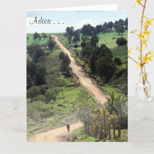 adios track big card | Zazzle
