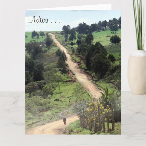 adios track big card | Zazzle