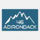 Adirondack 46 Mountains Rectangular Sticker | Zazzle