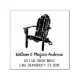 Adirondack Chair Illustration Return Address Self-inking Stamp | Zazzle
