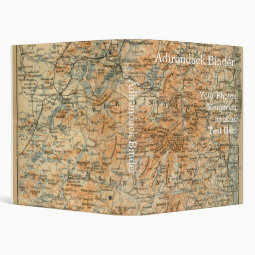 Adirondack Mountains and Park Map Binder | Zazzle