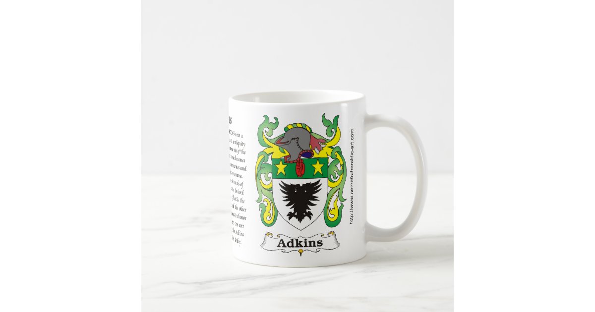 Adkins Family Coat of Arms mug | Zazzle