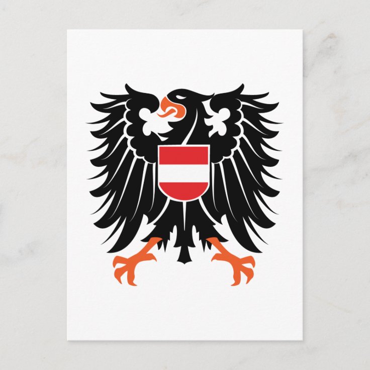 Adler Wappen Österreich Eagle Crest Austria Postcard | Zazzle