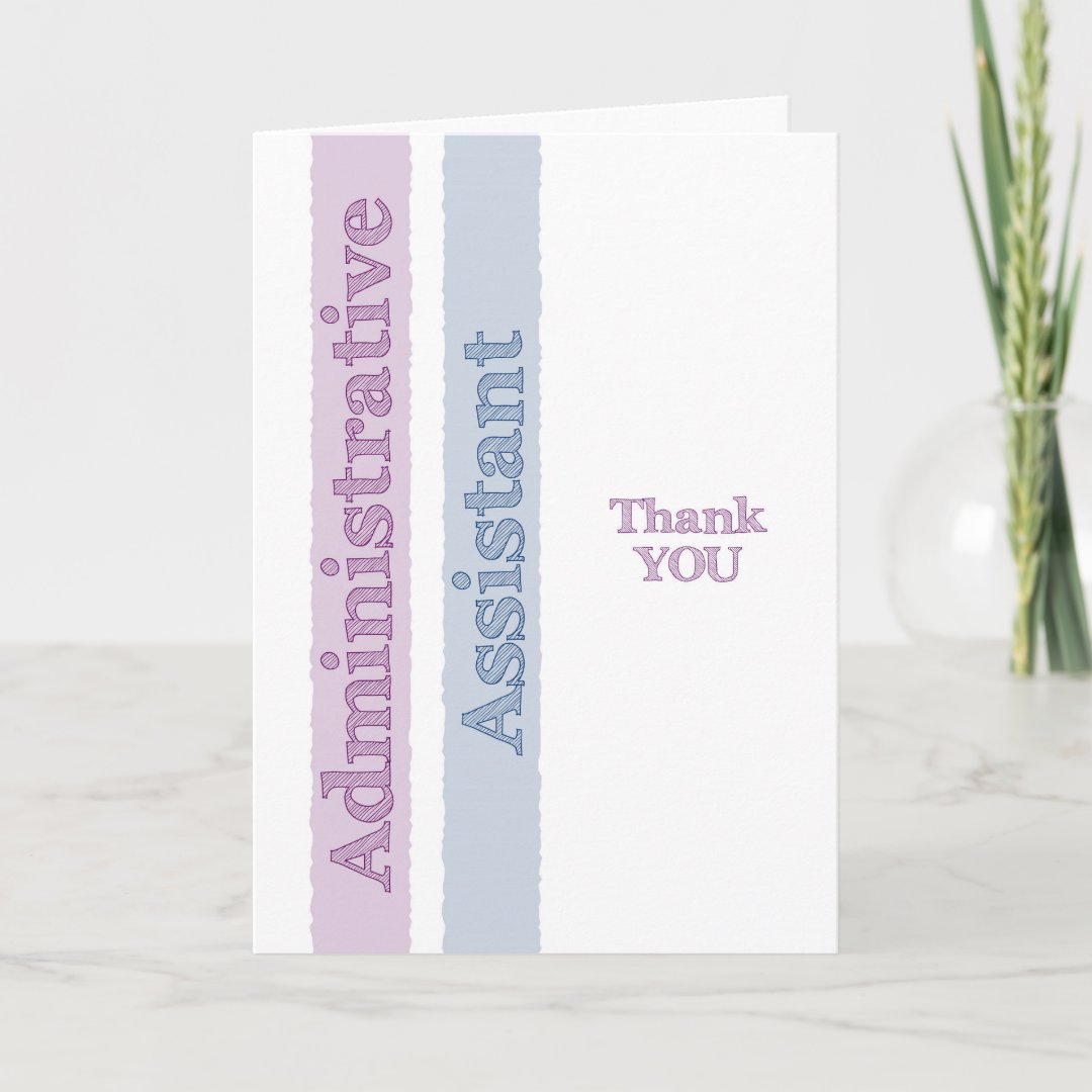 Admin Assistant Administrative Professionals Day Card | Zazzle