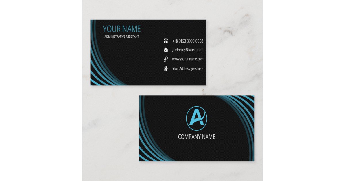 Administrative Assistant Business Card | Zazzle