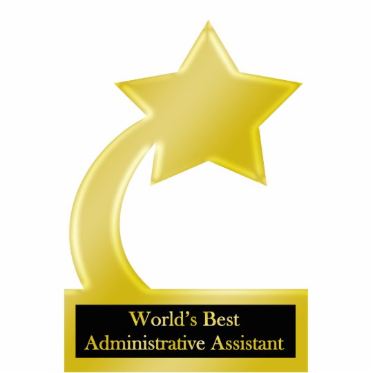 Administrative Assistant, Gold Star Award Trophy Statuette | Zazzle.com