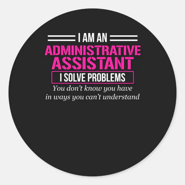 Administrative Professional Assistant Day Classic Round Sticker | Zazzle