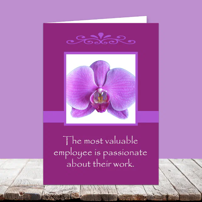 Administrative Professional Day Card -- Orchid | Zazzle