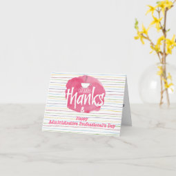 Administrative Professional's Appreciation Card | Zazzle