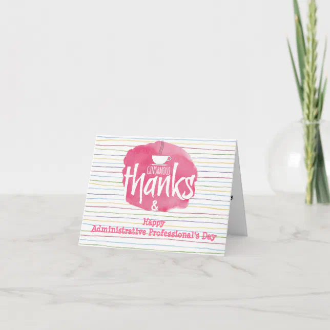 Administrative Professional's Appreciation Card | Zazzle