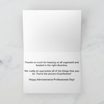 Administrative Professionals Day Best Admin Ever Card | Zazzle