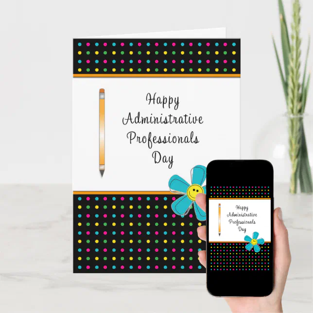 Administrative Professionals Day Greeting Card | Zazzle