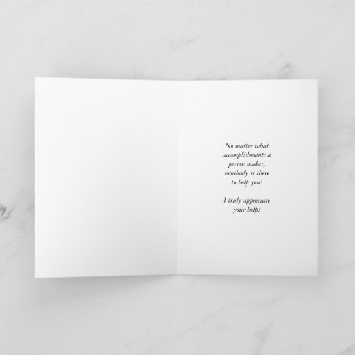 Administrative Professionals Day Thank You, Office Thank You Card | Zazzle