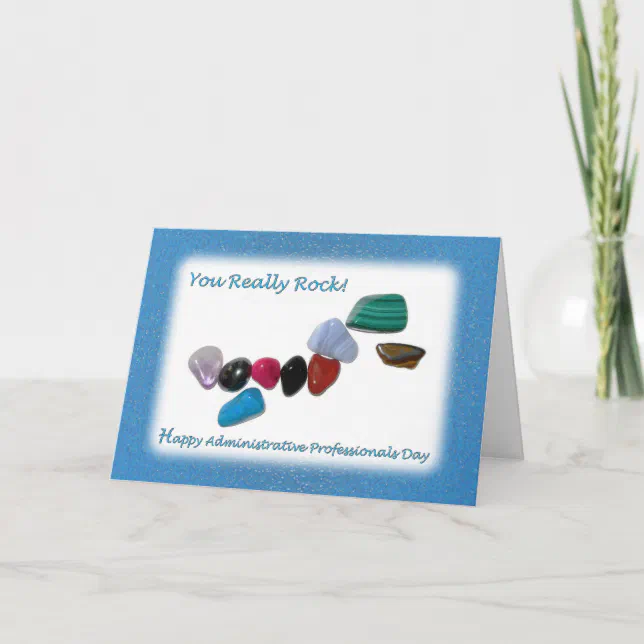 Administrative Professionals Day You Really Rock Card | Zazzle
