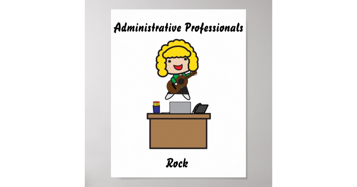 Administrative Professionals Funny Personalize Poster | Zazzle