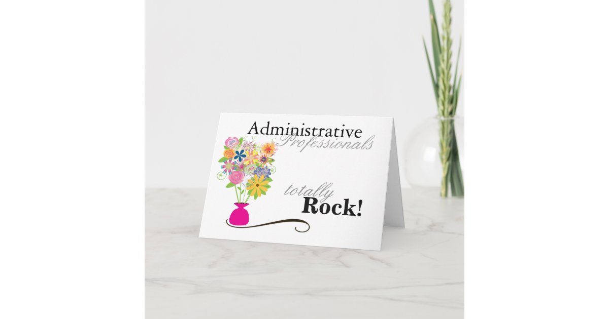 Administrative Professionals Rock! (card) Holiday Card | Zazzle