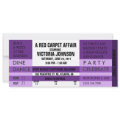 Admission Ticket Invite [Purple] | Zazzle