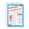 Admit One Carnival Birthday Party Invitation | Zazzle