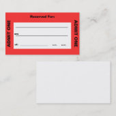 "Admit One Ticket" Business Card | Zazzle
