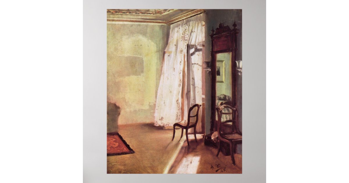 Adolph von Menzel Balcony Room Poster | Zazzle