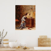 Adolphe Alexandre Lesrel Captivated Poster | Zazzle