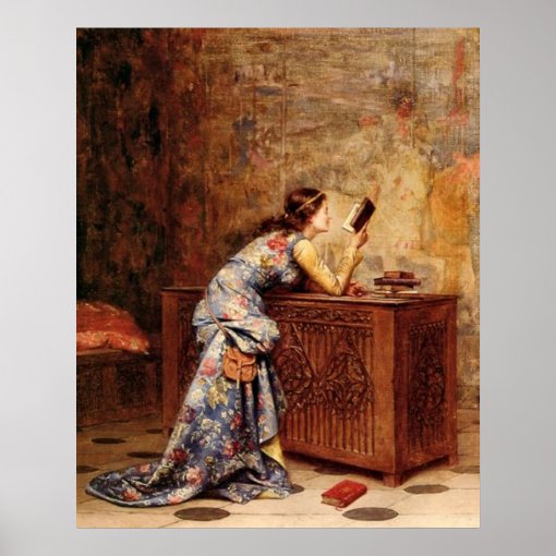 Adolphe Alexandre Lesrel Captivated Poster | Zazzle