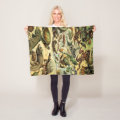 Adolphe Millot Reptiles 2 Fleece Blanket | Zazzle