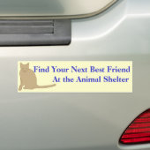 Adopt A Friend Bumper Sticker 1 | Zazzle