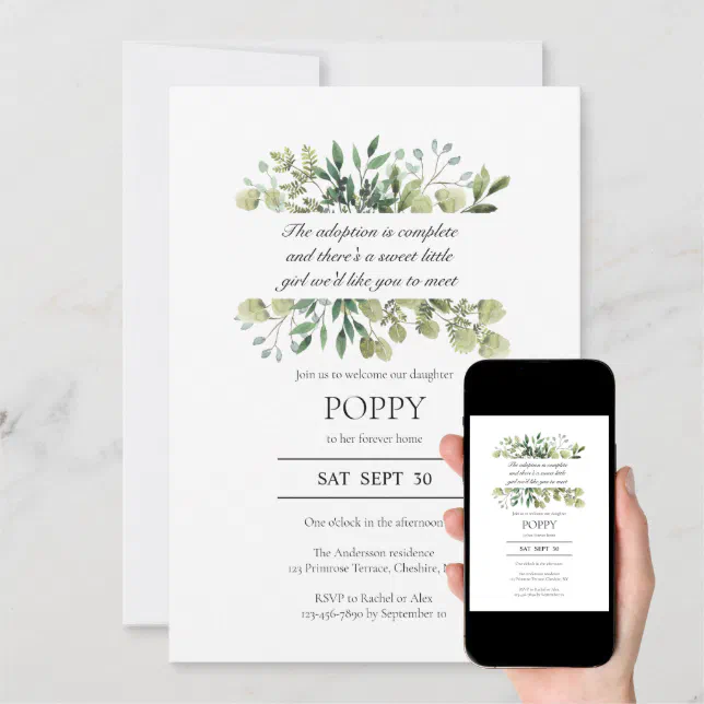 Adoption Announcement Party Invitation | Zazzle